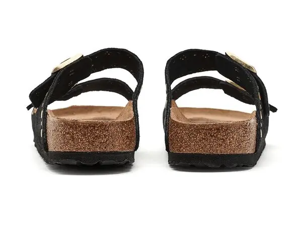 BIRKENSTOCK Arizona Rivets Suede Sandals - Black