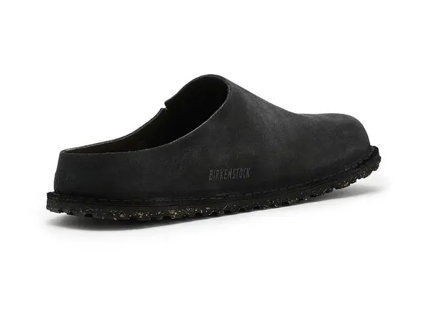 BIRKENSTOCK Zermatt Suede Slippers - Black