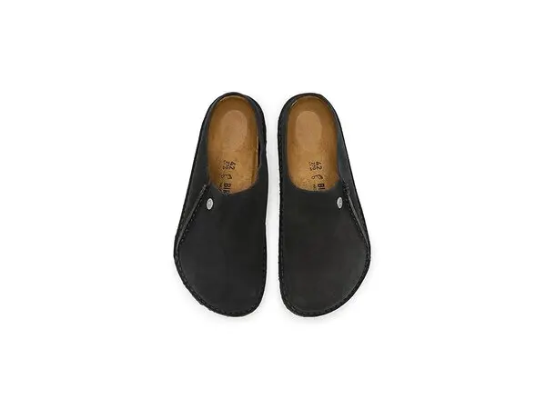 BIRKENSTOCK Zermatt Suede Slippers - Black