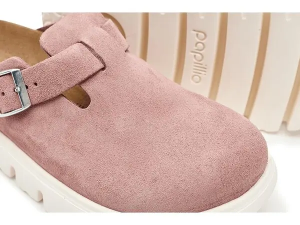 BIRKENSTOCK Boston Chunky Platform Clog Mules - Pink