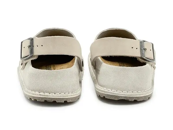 BIRKENSTOCK Lutry Suede Clog/mule Shoes - Beige