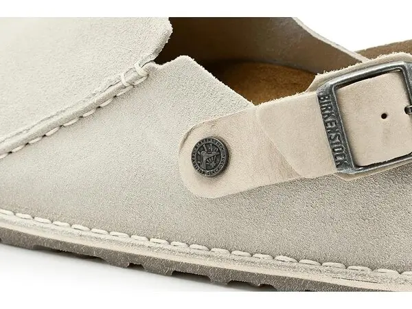 BIRKENSTOCK Lutry Suede Clog/mule Shoes - Beige