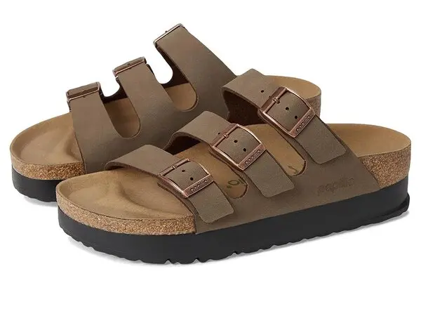 BIRKENSTOCK Papillio Florida Platform Vegan Sandals - Brown