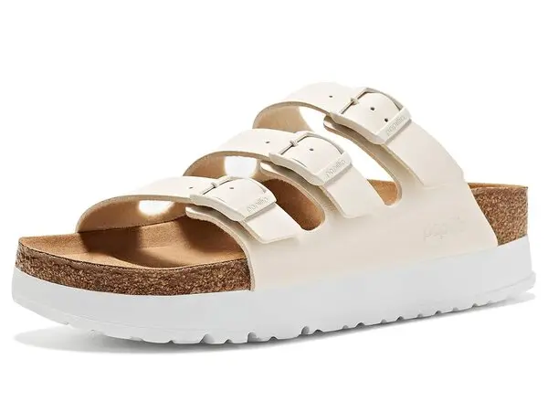 BIRKENSTOCK Florida Platform Vegan Sandals - Eggshell