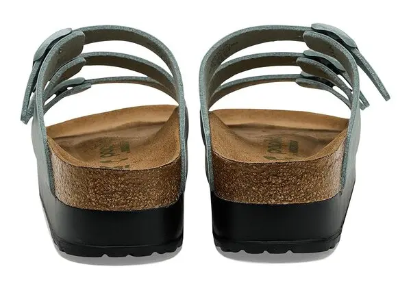 BIRKENSTOCK Florida Platform Vegan Sandals - Gray