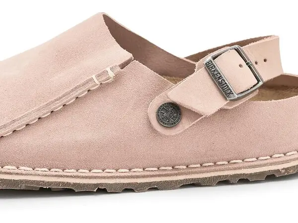 BIRKENSTOCK Lutry 365 Suede Clogs - Pink