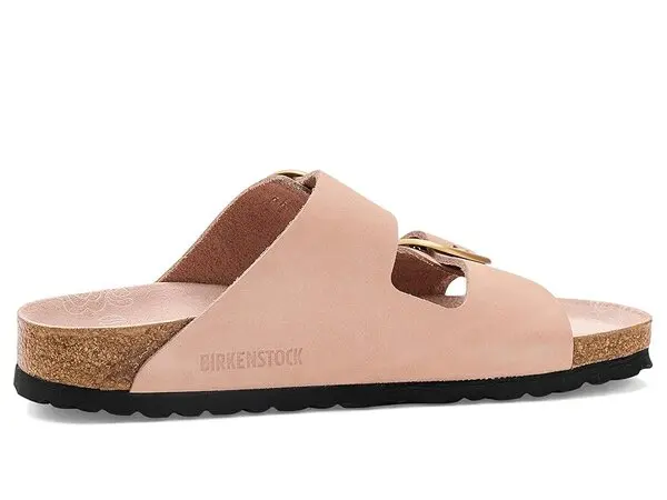 BIRKENSTOCK Arizona Big Buckle Nubuck Dress Sandals - Pink