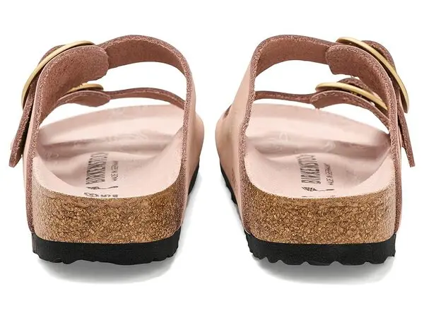 BIRKENSTOCK Arizona Big Buckle Nubuck Dress Sandals - Pink