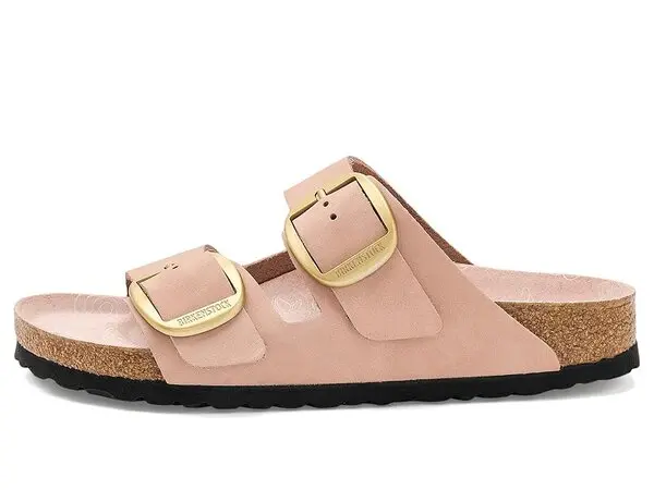 BIRKENSTOCK Arizona Big Buckle Nubuck Dress Sandals - Pink