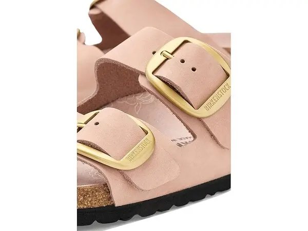 BIRKENSTOCK Arizona Big Buckle Nubuck Dress Sandals - Pink
