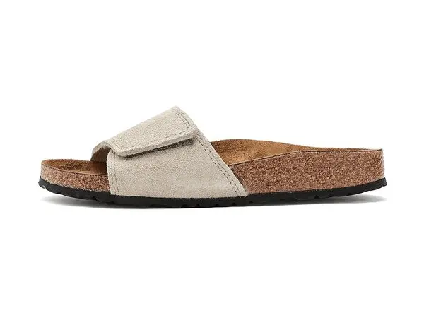 BIRKENSTOCK Sylt Suede Dress Sandals - Beige