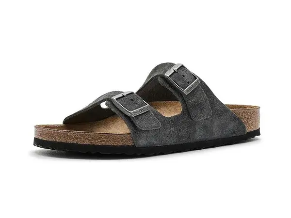 BIRKENSTOCK Arizona Suede Dress Sandals - Black