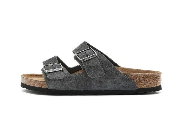 BIRKENSTOCK Arizona Suede Dress Sandals - Black
