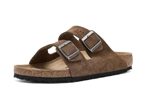 BIRKENSTOCK Arizona Suede Dress Sandals - Brown