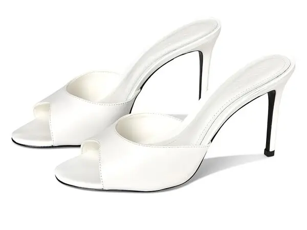 Schutz Cloe Stiletto Open-toe Mules - Bone