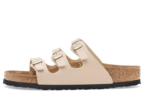 BIRKENSTOCK Florida Printed Footbed Sandals - Brown
