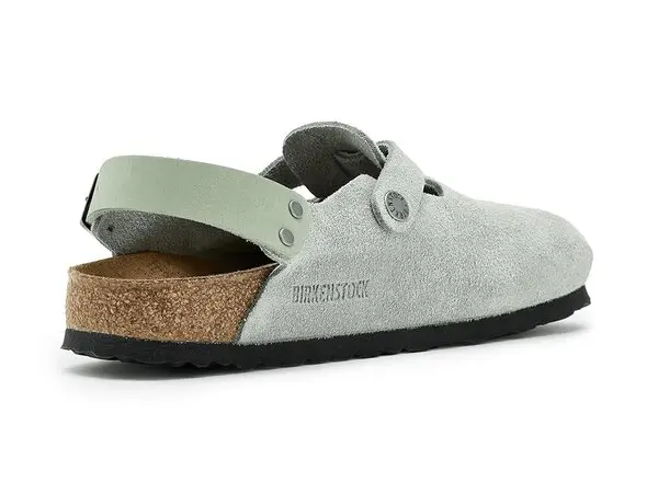 BIRKENSTOCK Tokio Suede Clog - Gray