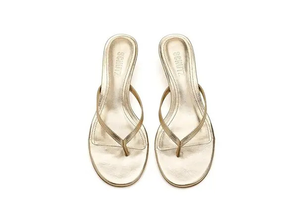 Schutz Carolyn Kitten Heel Thong Sandals - Multi