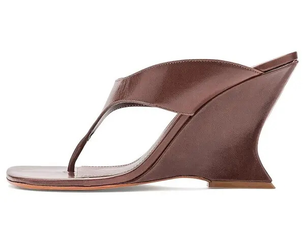 Schutz Maya Sculptural Wedge Sandals - Brown