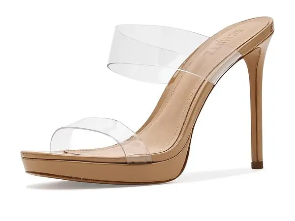 Schutz Ariella Platform Heels - Beige