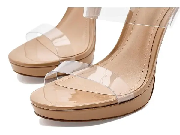Schutz Ariella Platform Heels - Beige