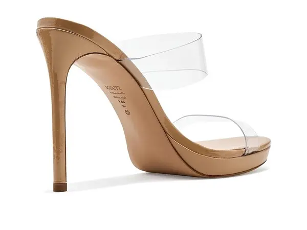 Schutz Ariella Platform Heels - Beige