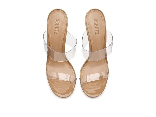 Schutz Ariella Platform Heels - Beige
