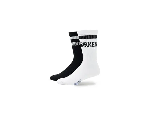BIRKENSTOCK Cotton Stripe Crew Socks Quarter Length - White
