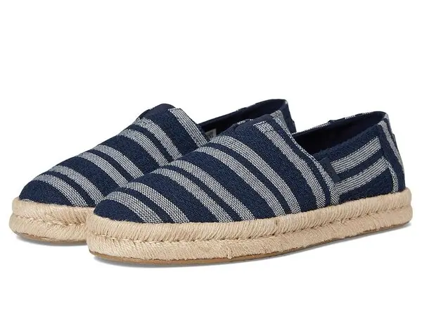 Toms Alpargata Rope 2.0 Espadrille With Striped Woven Upper And Rope Sole