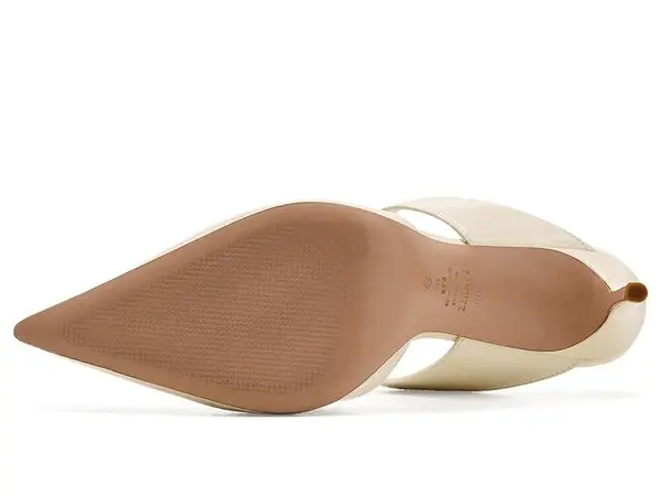 Schutz Laureen Pointed Toe Stiletto Mules - White