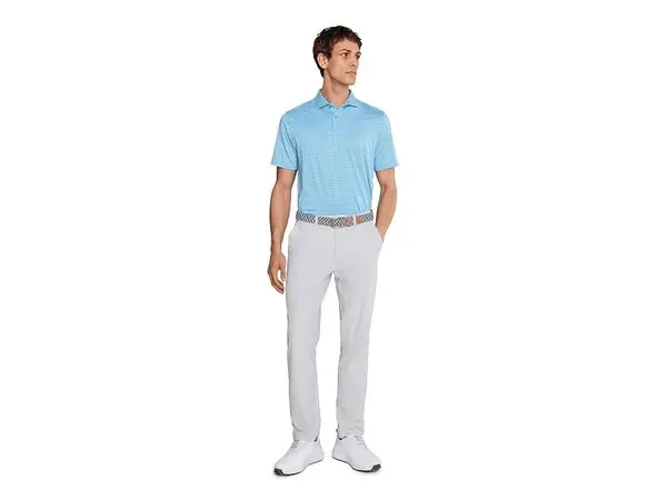 PUMA GOLF Brrr Stripe Golf Polo T Shirt Glow/puma Black - Blue