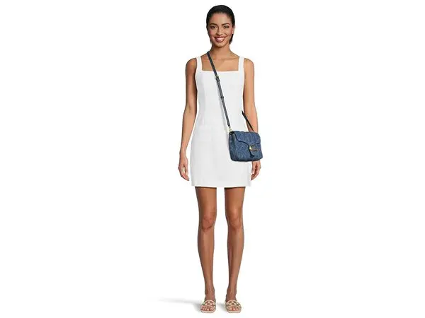 COACH Times Square Quilted Denim Shoulder Bag - Blue