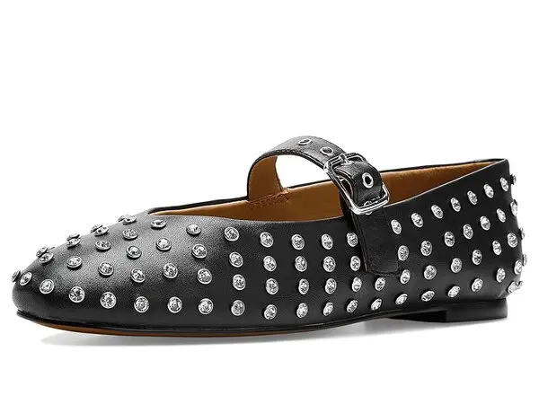 Madewell Hera Grommet Mary Jane Flat Shoes - Black