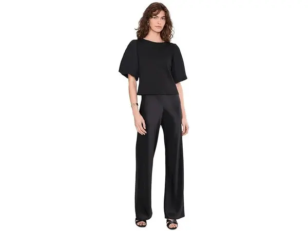 Vince Camuto Crew Neck Puff Sleeve Knit Top