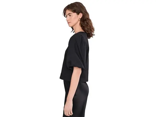 Vince Camuto Crew Neck Puff Sleeve Knit Top