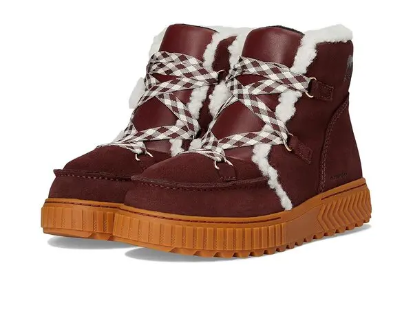 Sorel Ona Ave Alpine Waterproof Lace-up Boots - Burgundy