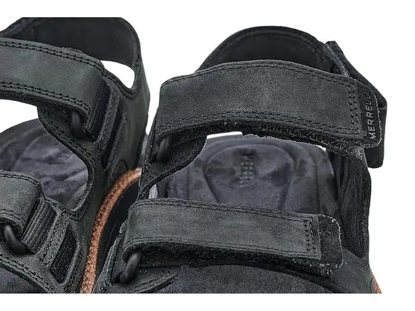 Merrell Cove Leather Backstrap Sandals - Black