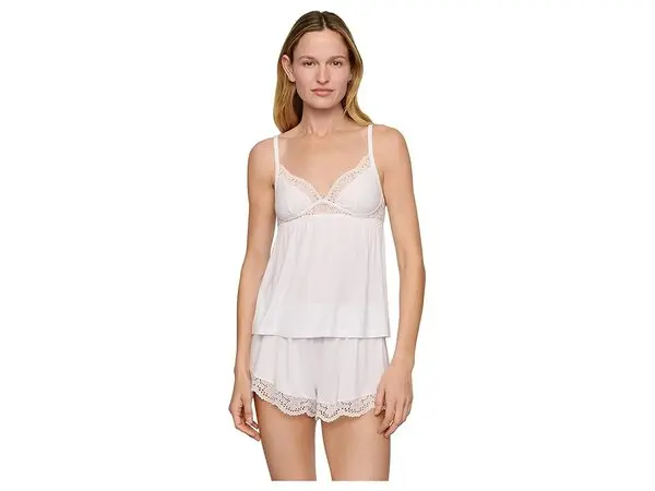 Eberjey Beatrix Cami Shorts Pj Set Pajama Sets - White