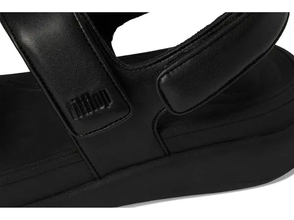 Fitflop F-mode Go Adjustable Flatform Back-strap Sandals - Black