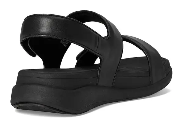 Fitflop F-mode Go Adjustable Flatform Back-strap Sandals - Black
