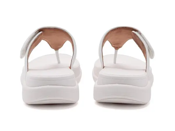 Fitflop F-mode Go Adjustable Flatform Toe-post Sandals - Pink