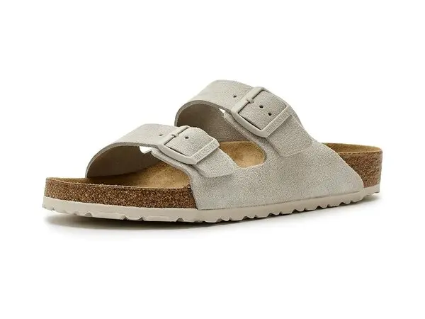 BIRKENSTOCK Arizona Suede Dress Sandals - Beige