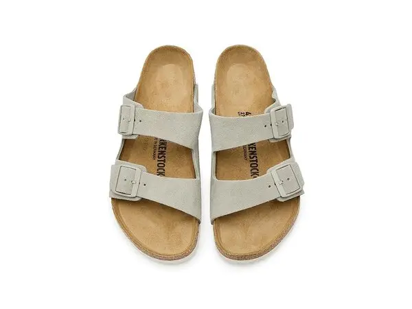 BIRKENSTOCK Arizona Suede Dress Sandals - Beige