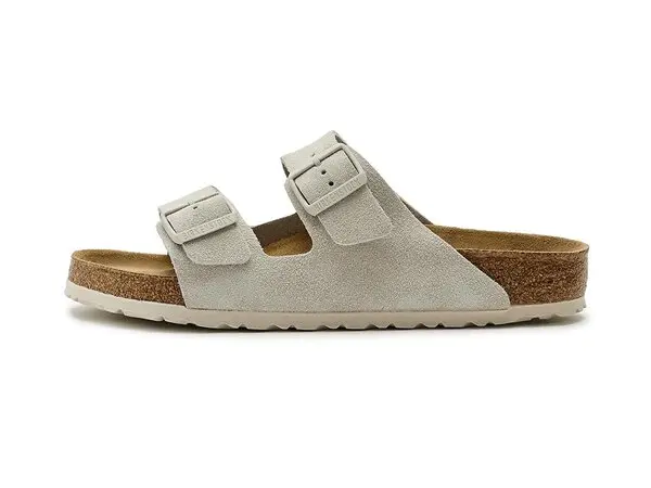 BIRKENSTOCK Arizona Suede Dress Sandals - Beige