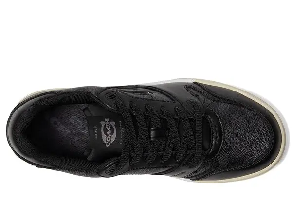 COACH Soho Signature Canvas Low Top Sneakers - Black