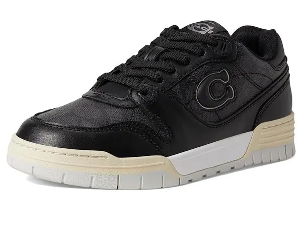 COACH Soho Signature Canvas Low Top Sneakers - Black