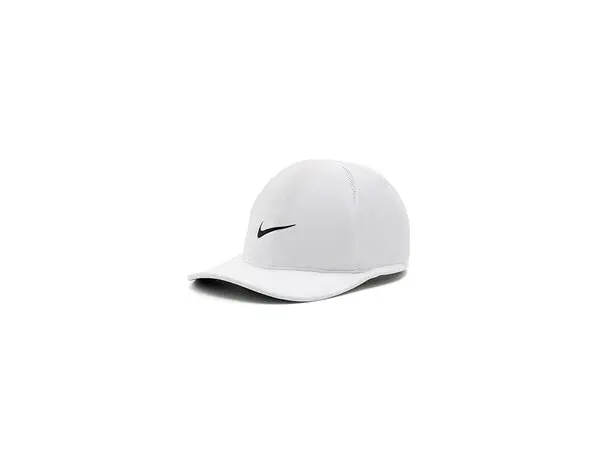 Nike Dri-fit Club Unstructured Featherlight Baseball Cap - White/black