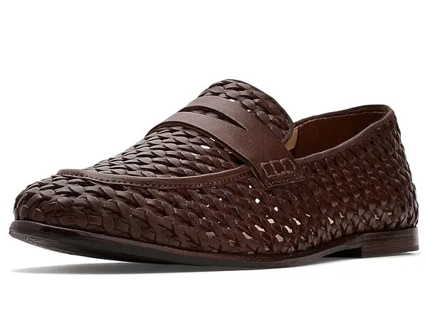 THE FRYE COMPANY Faith Woven Leather Loafers - Brown