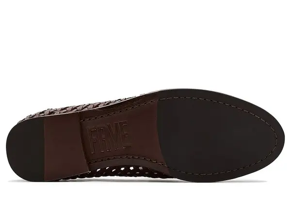 THE FRYE COMPANY Faith Woven Leather Loafers - Brown