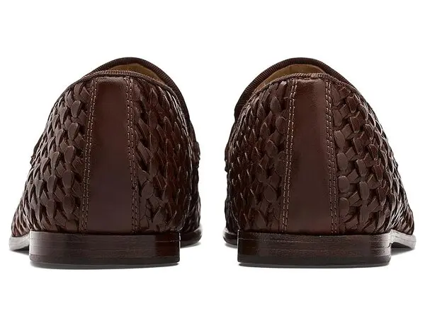 THE FRYE COMPANY Faith Woven Leather Loafers - Brown